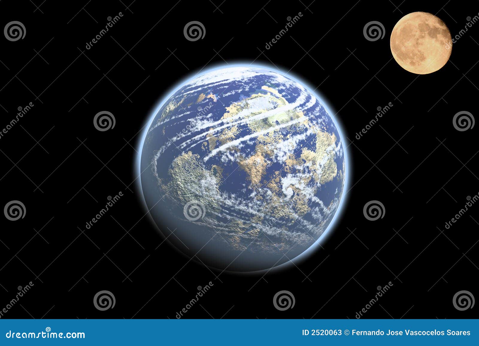 Erde und Mond stockbild. Bild von atlas, kugel, welt, nord - 2520063