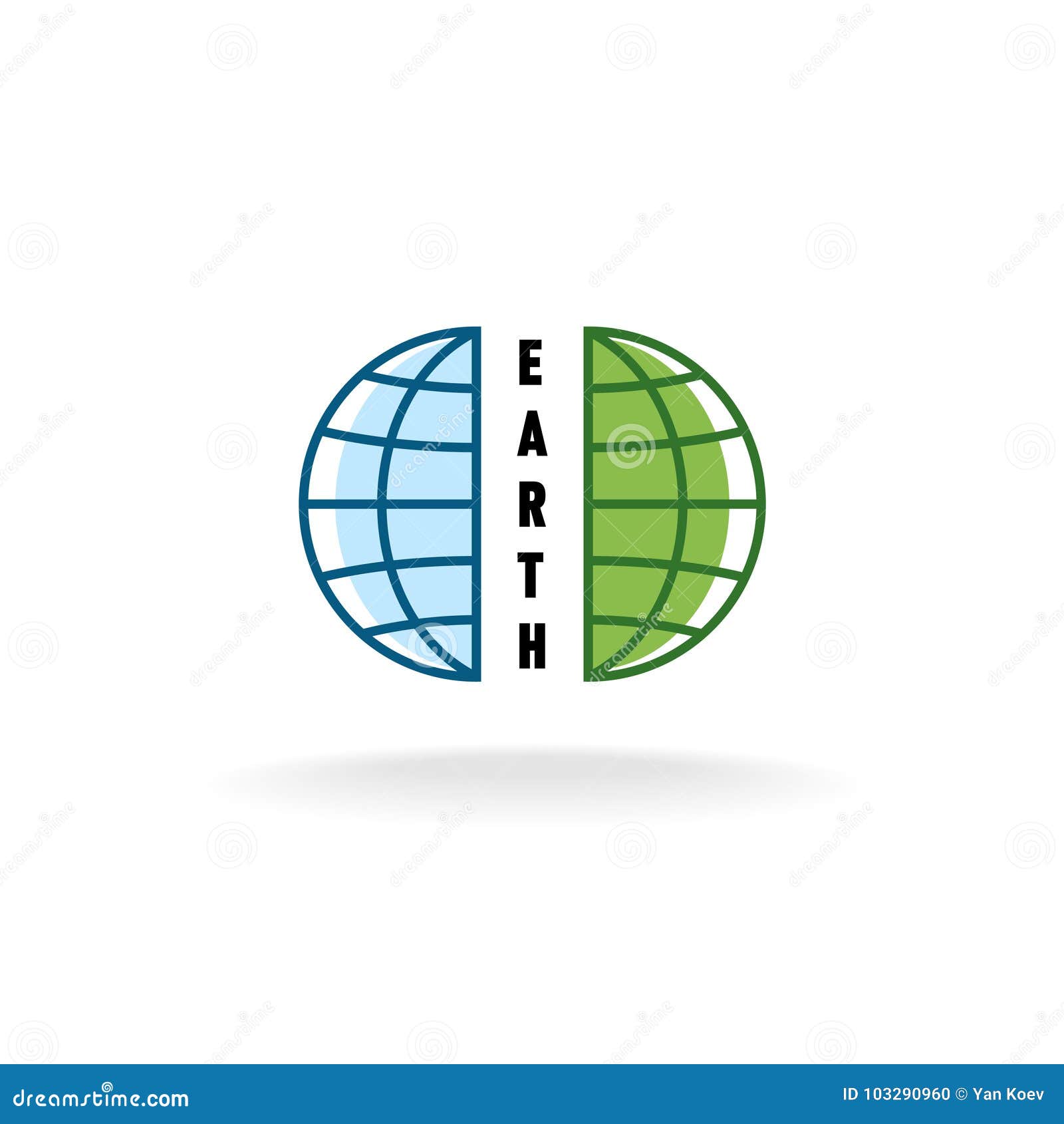 Erdkugel-Logo vektor abbildung. Illustration von verteilung - 103290960