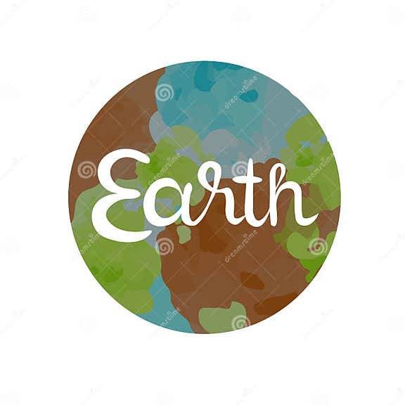 Erdsymbol Der Vier Elemente Vektor Abbildung - Illustration von ...