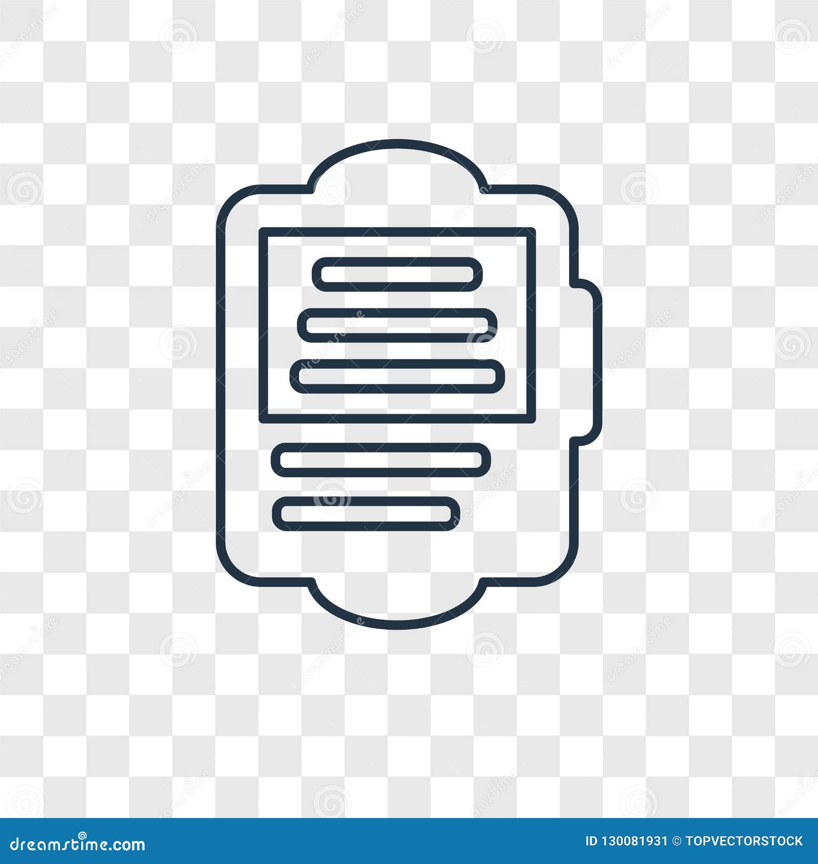 EReader Concept Vector Linear Icon Isolated On Transparent Background ...