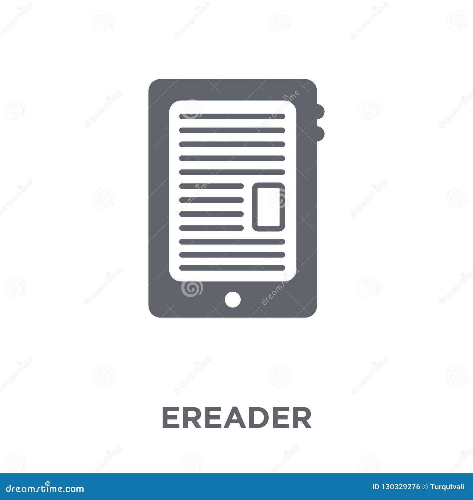 Ereader Icon. Trendy Ereader Logo Concept On White Background Fr Vector ...