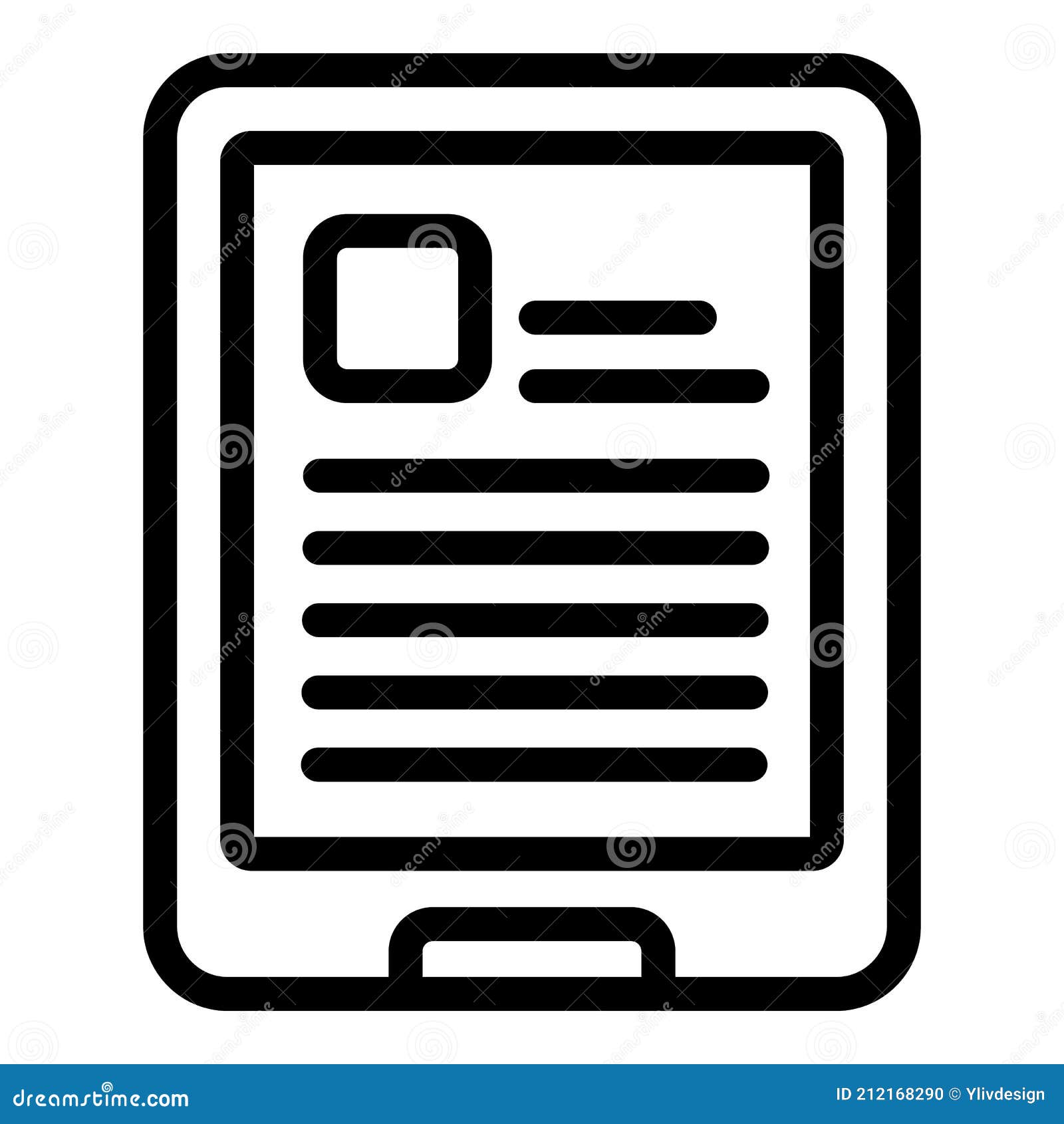 EReader Icon Vector Isolated On White Background, Logo Concept O ...