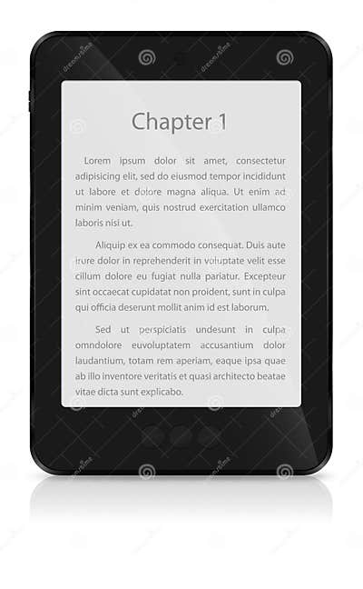 EReader Tablet computer stock vector. Illustration of fashion - 28163143