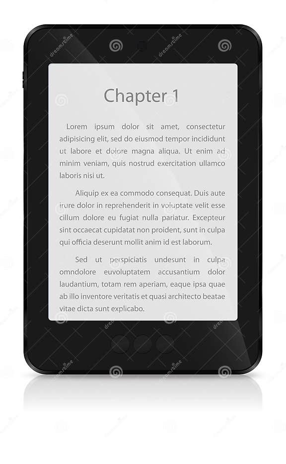 EReader Tablet computer stock vector. Illustration of fashion - 28163143