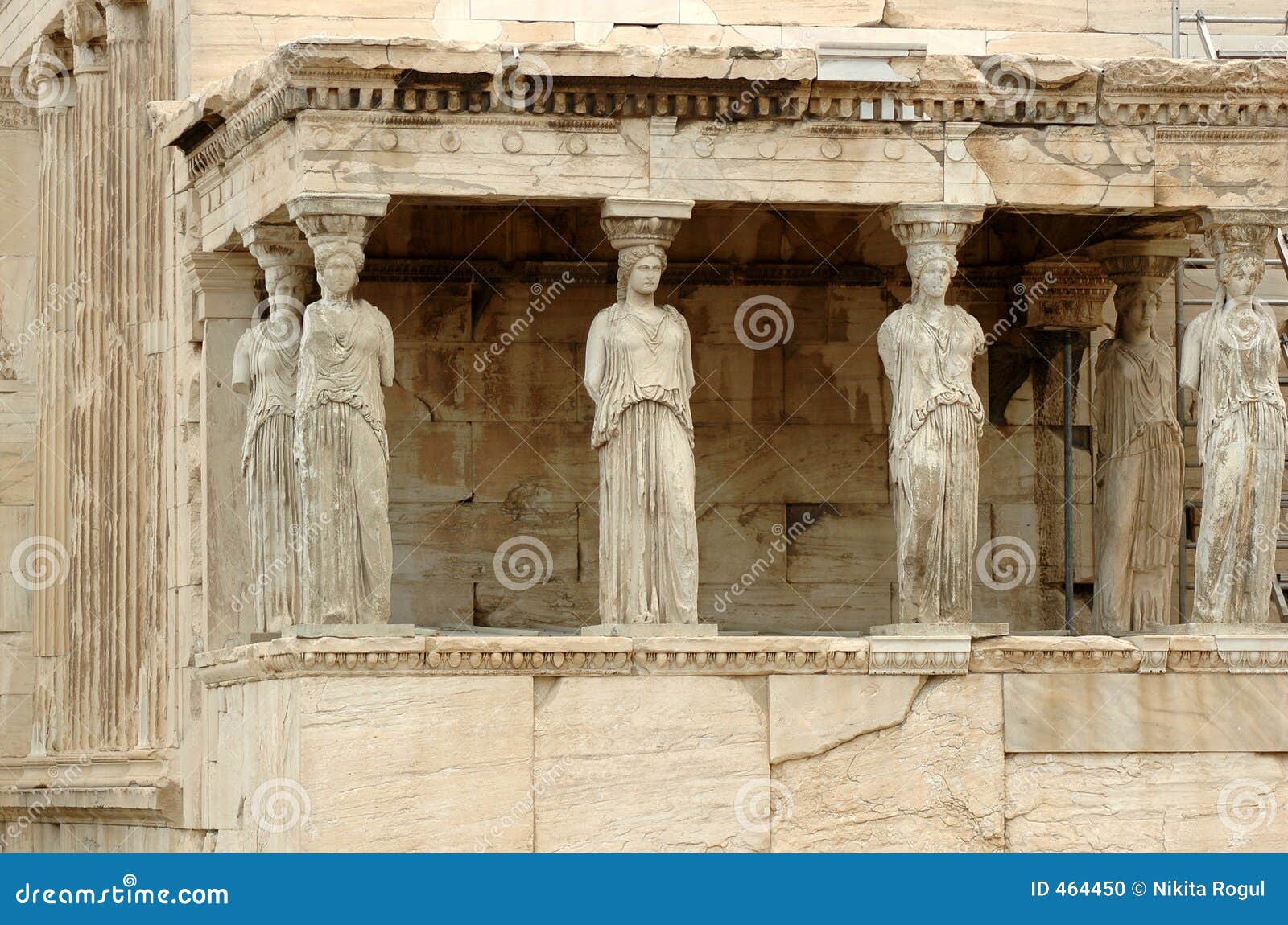 Erechtheion stock photo. Image of wall, sight, porch, monument - 464450
