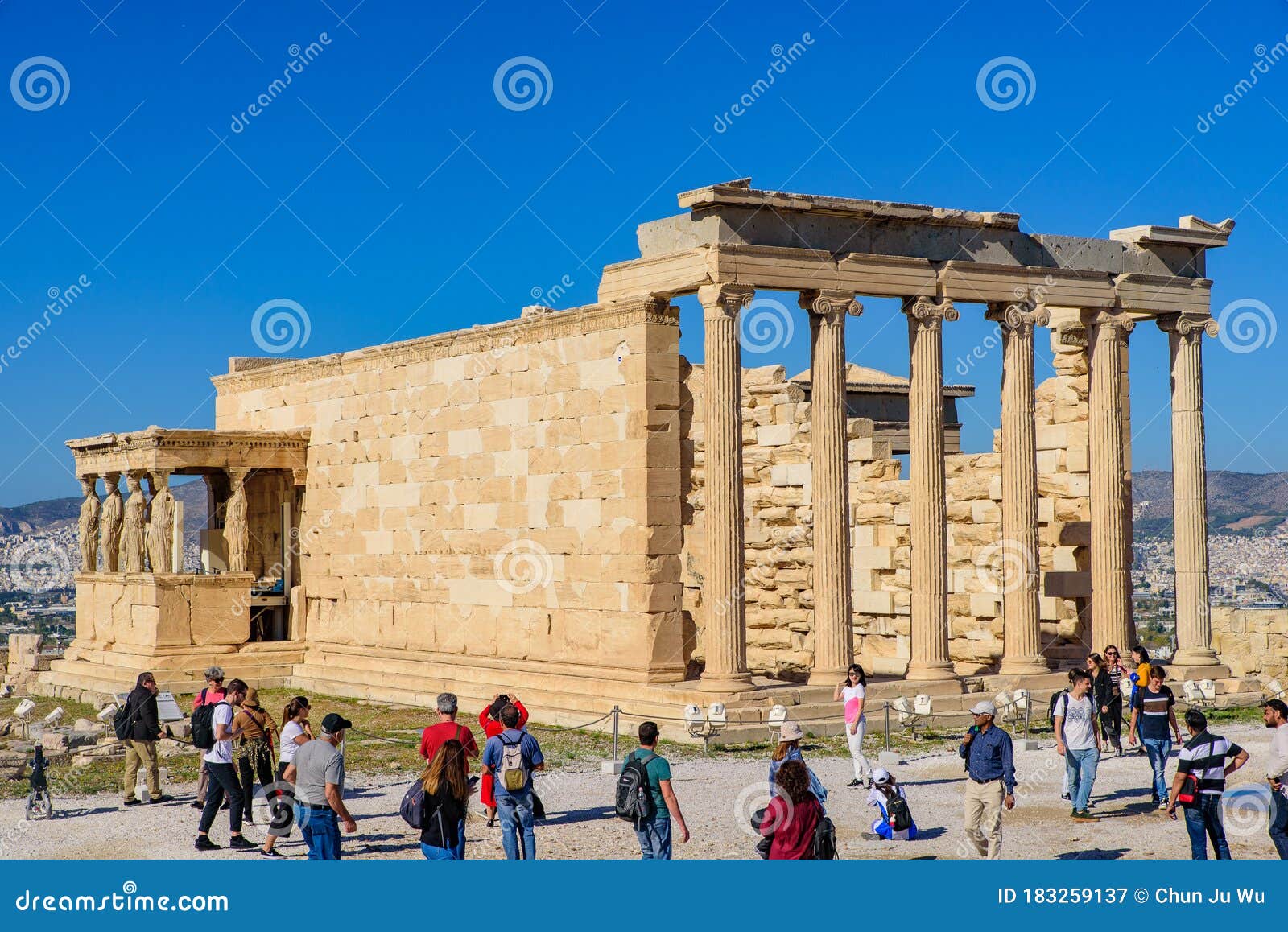 Erechtheion Or Erechtheum Of The Acropolis Of Athens, Greece Royalty ... Erechtheion Or Erechtheum Of The Acropolis Of Athens, Greece Royalty ...