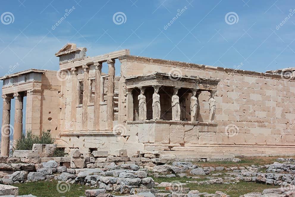 Erechtheion or Erechtheum Temple, Caryatid Porch on the Acropolis in ... Erechtheion or Erechtheum Temple, Caryatid Porch on the Acropolis in ...