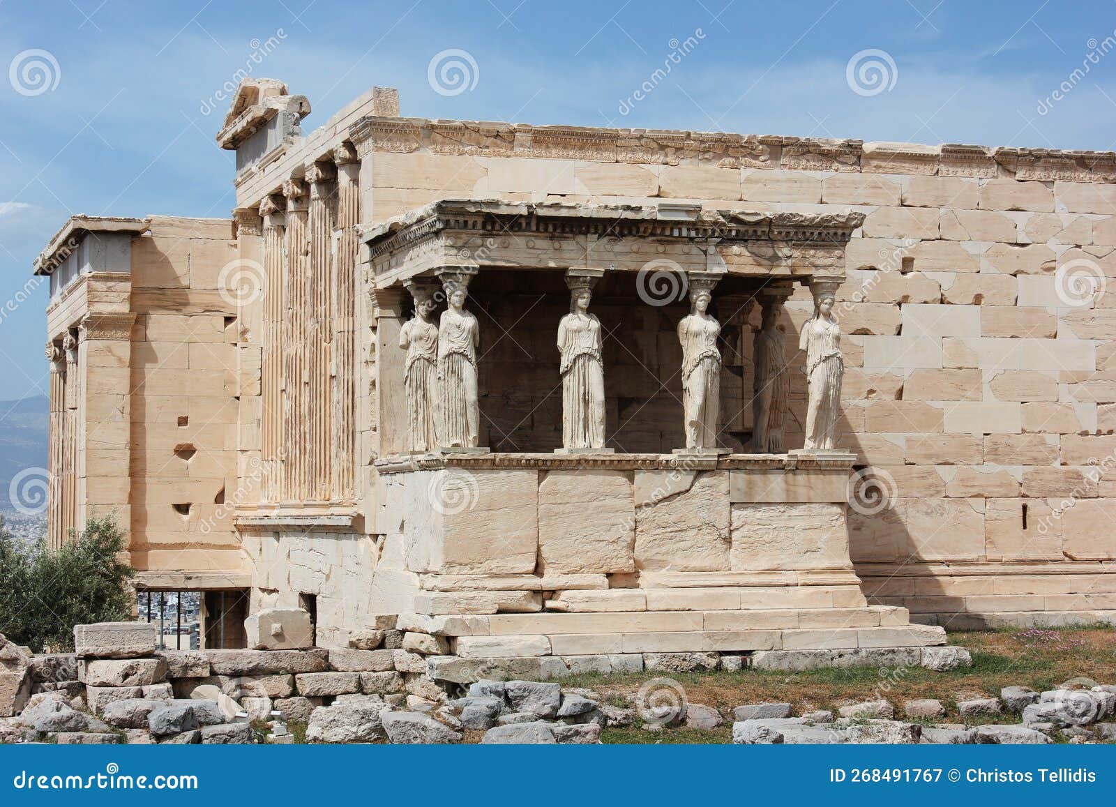 Erechtheion or Erechtheum Temple, Caryatid Porch on the Acropolis in ... Erechtheion or Erechtheum Temple, Caryatid Porch on the Acropolis in ...