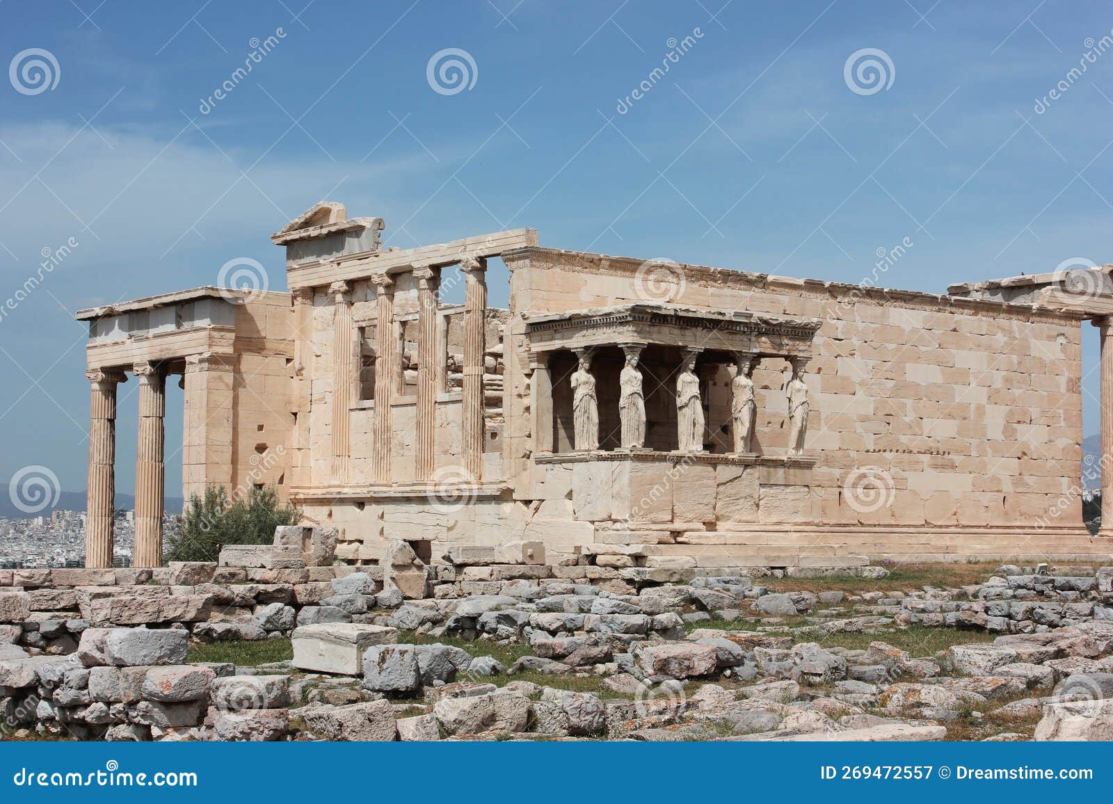 Erechtheion or Erechtheum Temple, Caryatid Porch on the Acropolis in ... Erechtheion or Erechtheum Temple, Caryatid Porch on the Acropolis in ...