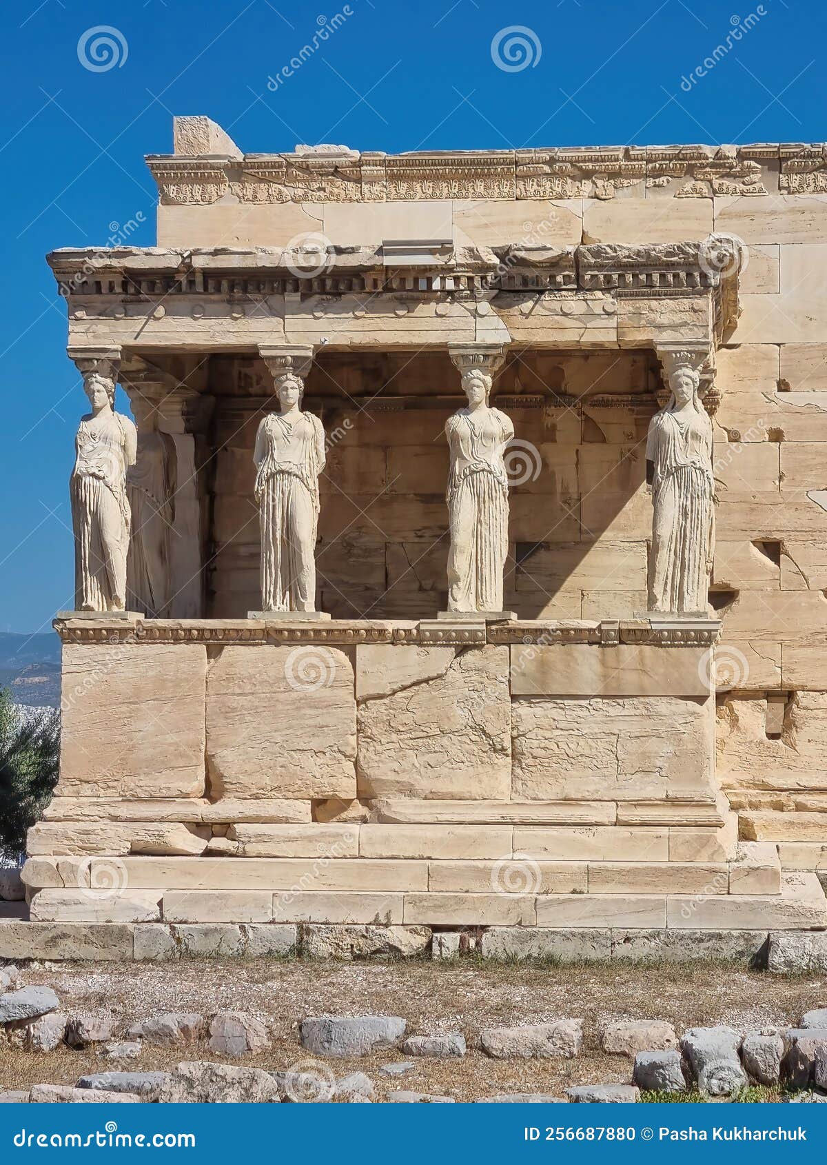 Ancient Erechtheion Temple with Caryatid Porch on Acropolis, Athens ... Ancient Erechtheion Temple with Caryatid Porch on Acropolis, Athens ...