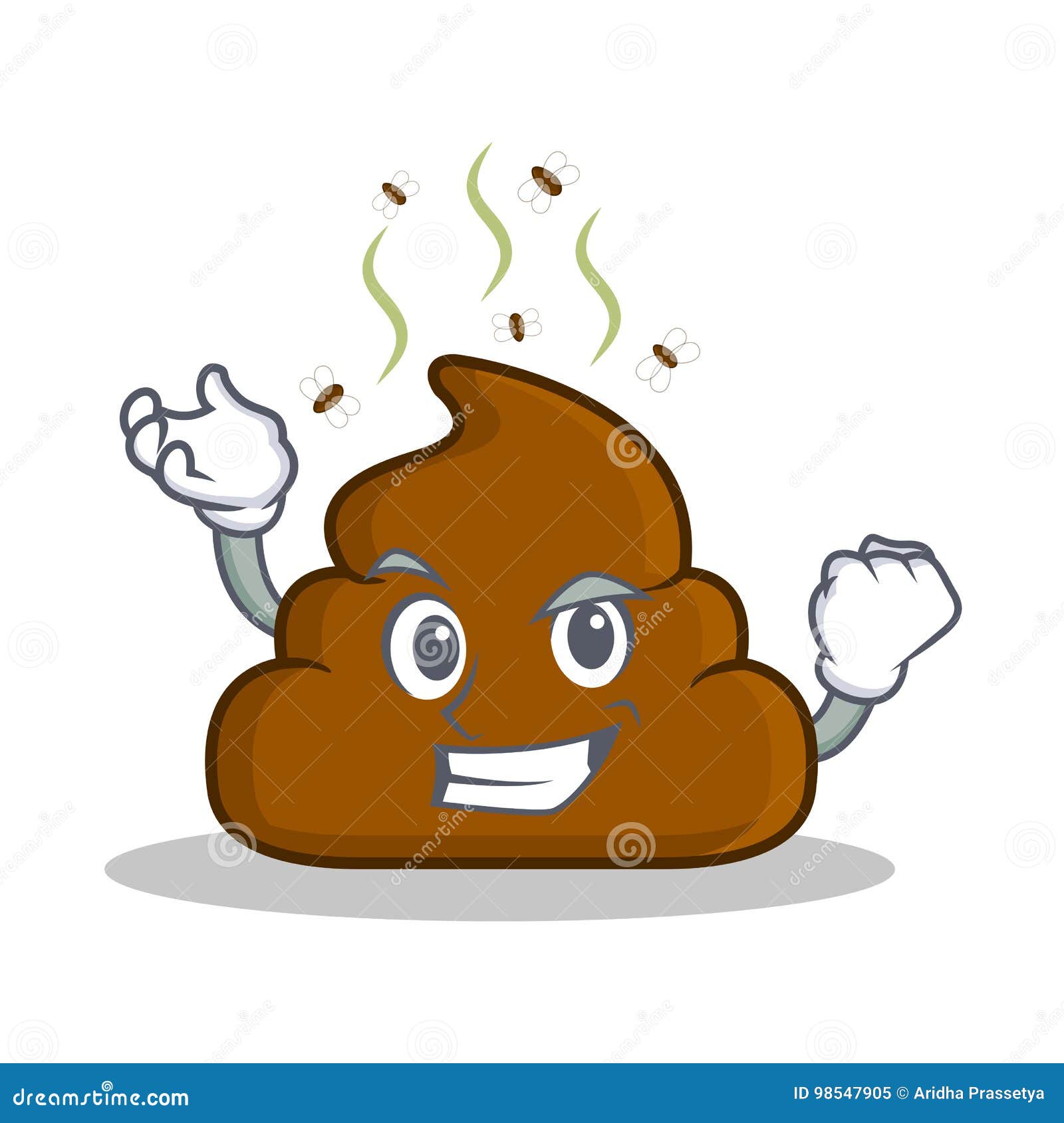 Erfolgreiche Heck Emoticon-Charakterkarikatur Vektor Abbildung ...