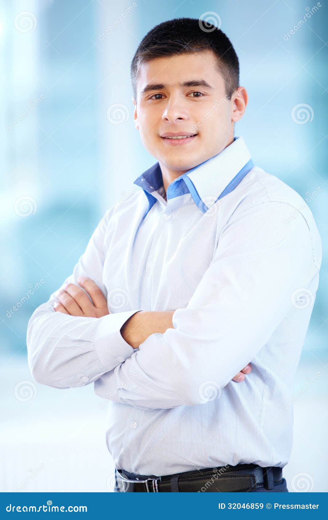 Erfolgreicher Angestellter stockbild. Bild von männlich - 32046859