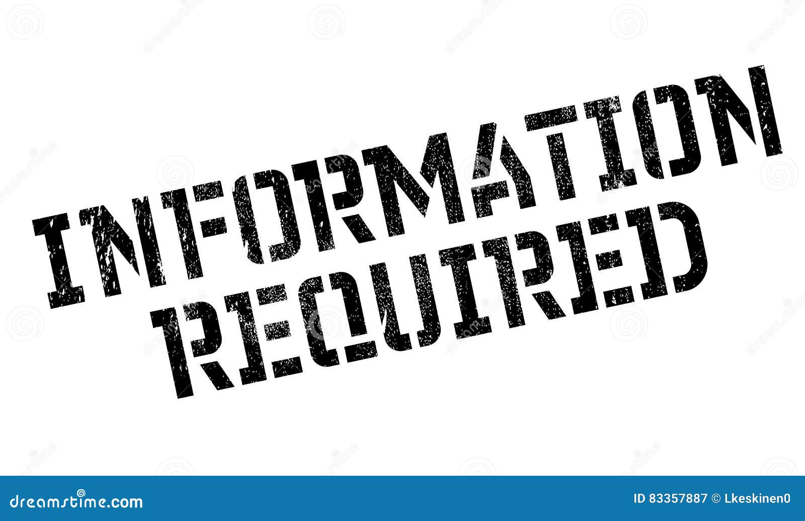 Erforderlicher Stempel Der Informationen Vektor Abbildung ...