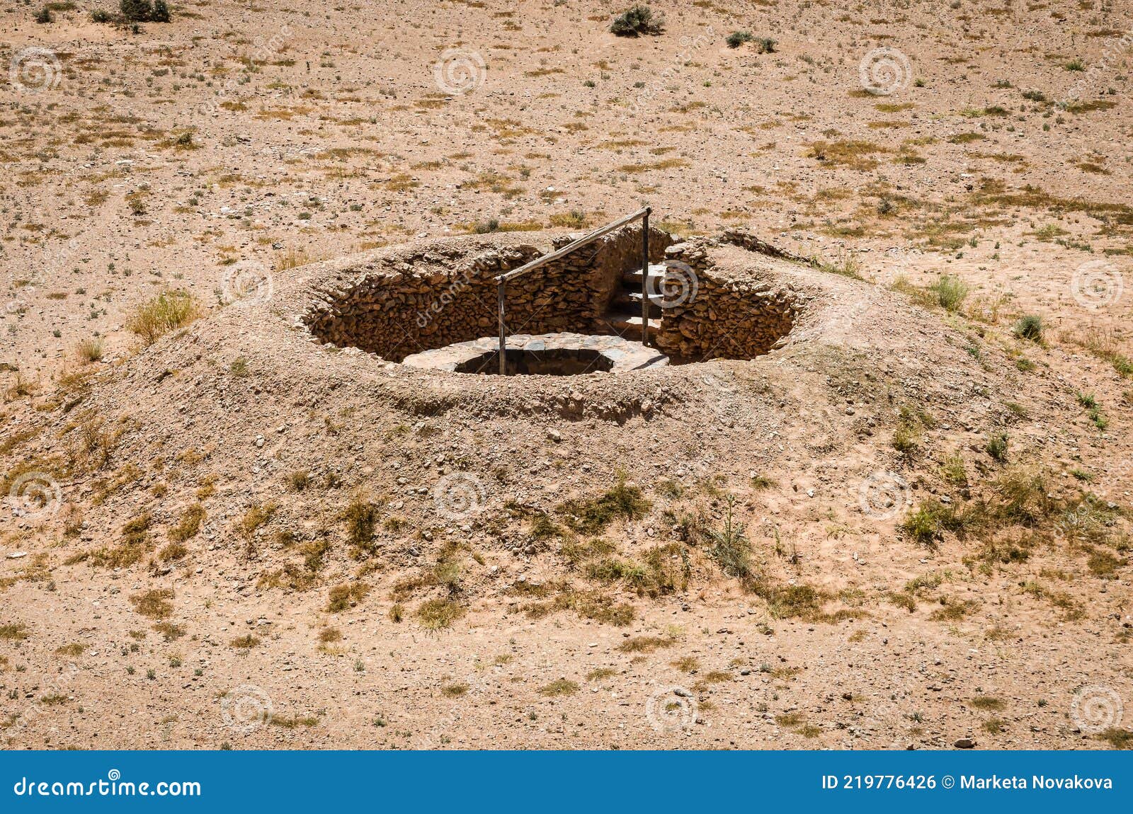 Erfoud, Morocco - April 15, 2015. Water Well in Desert Stock Photo ...