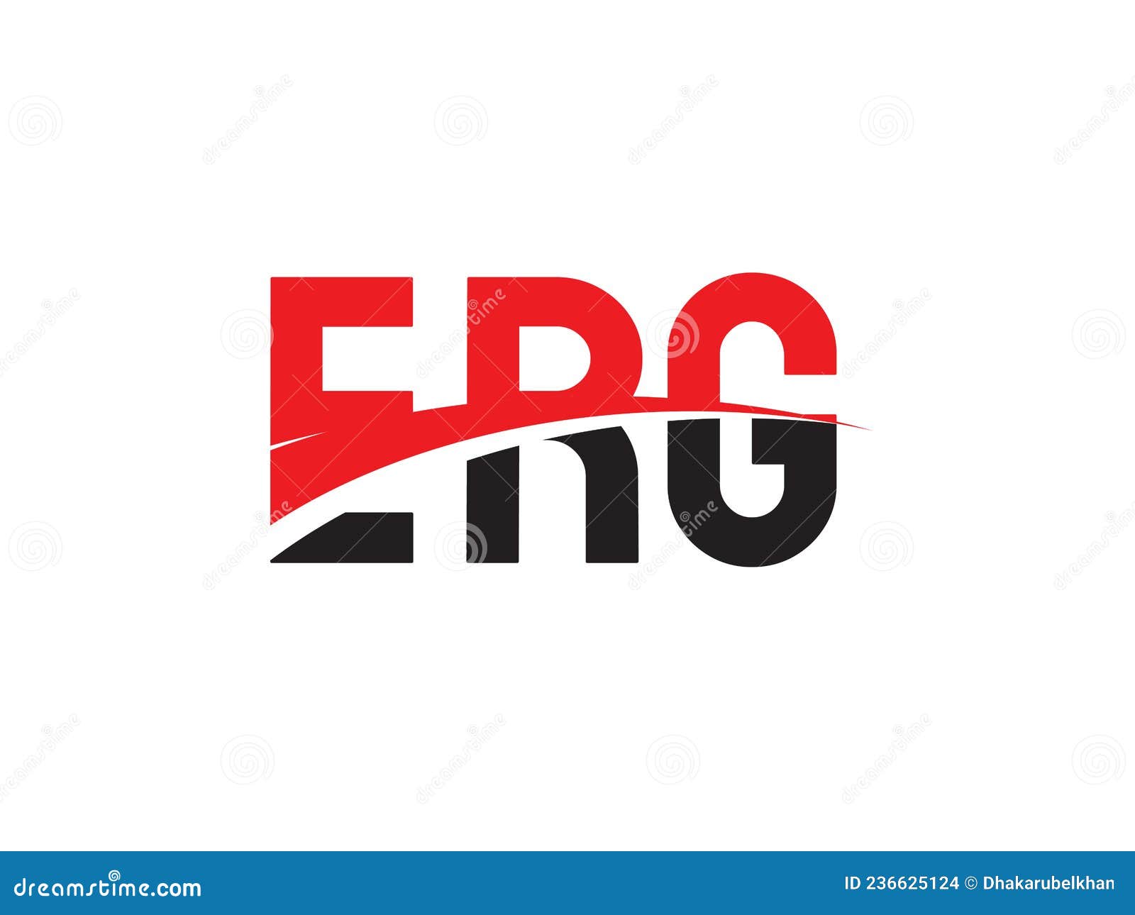 ERG Letter Initial Logo Design Vector Illustration Stock Vector ...