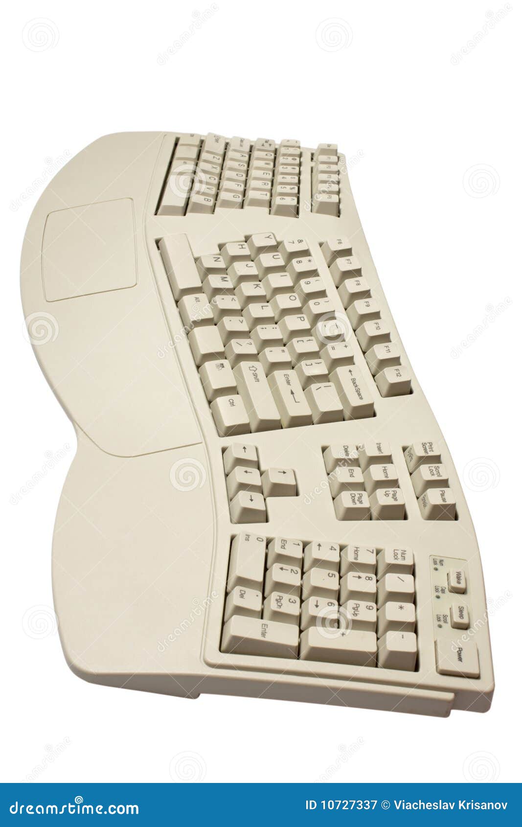 Ergonomic Computer Keyboard Stock Image - Image of enter, close: 10727337