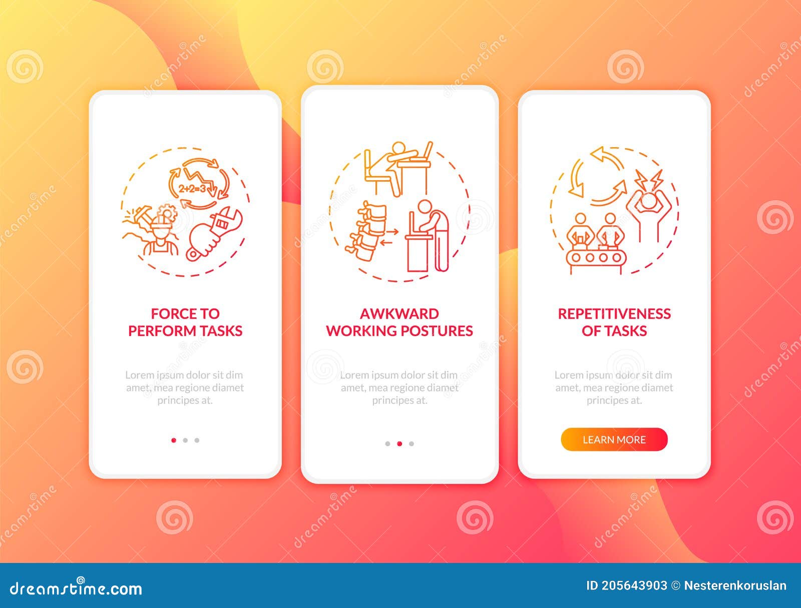 Ergonomic Instructions Landing Page Template. Right And Wrong Manual ... Ergonomic Instructions Landing Page Template. Right And Wrong Manual ...