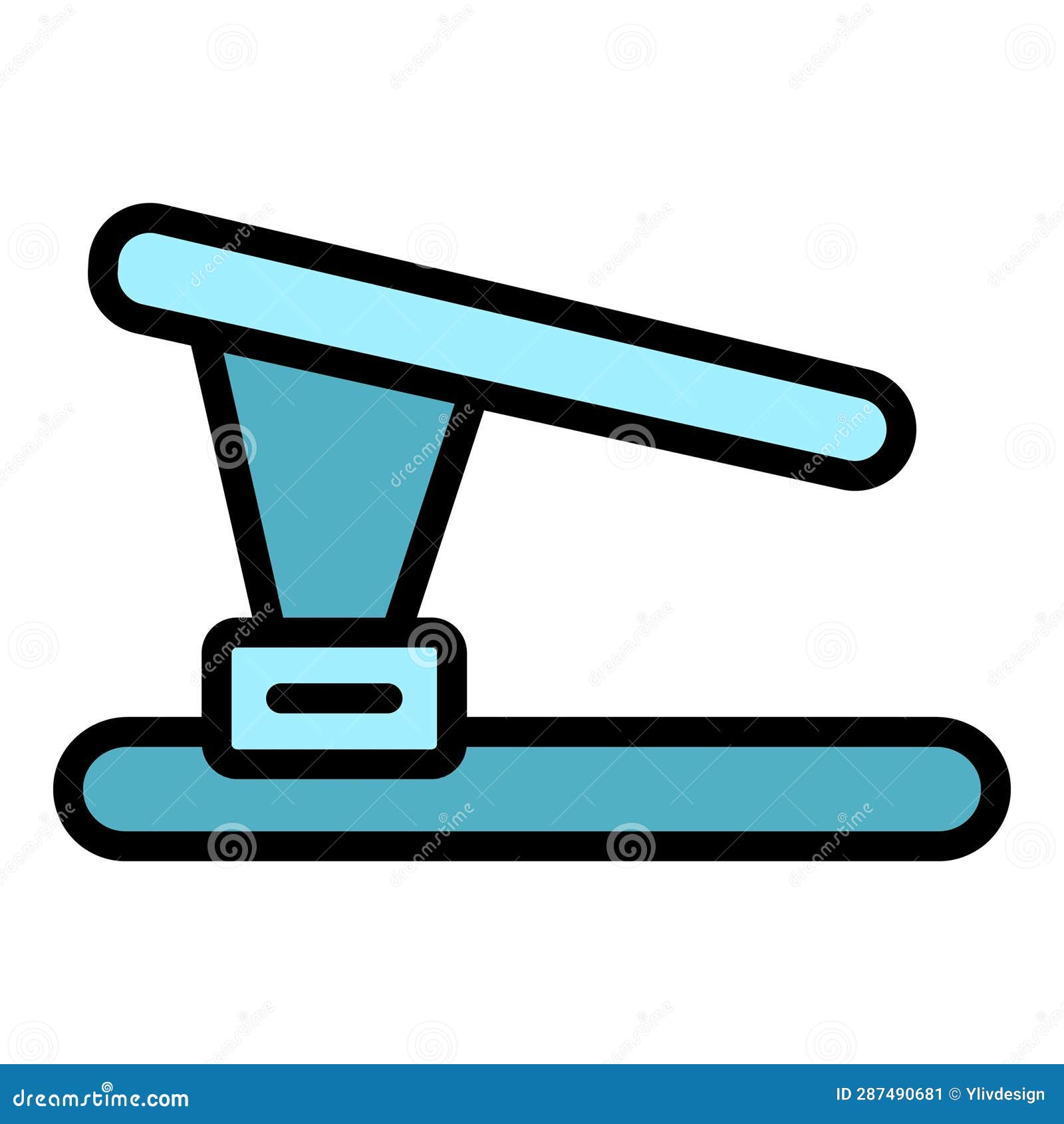 Ergonomic Laptop Stand Icon Vector Flat Stock Vector - Illustration of ...