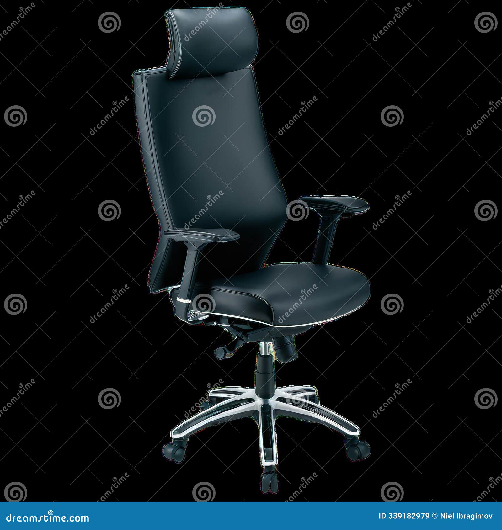 Ergonomic Office Chair with Adjustable Settings Stock Image - Image of ...