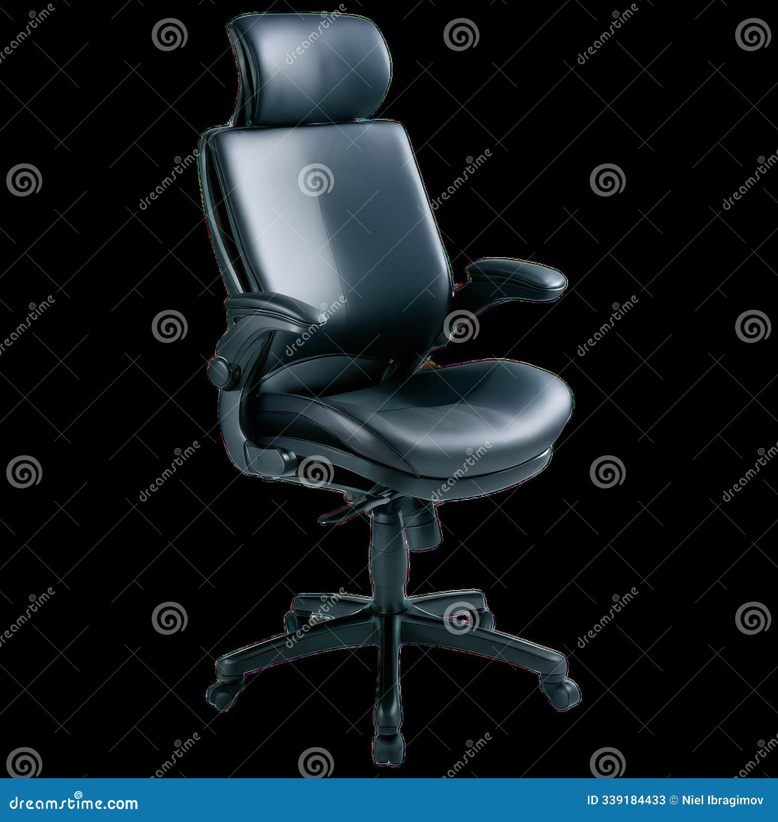 Ergonomic Office Chair with Adjustable Settings Stock Image - Image of ...