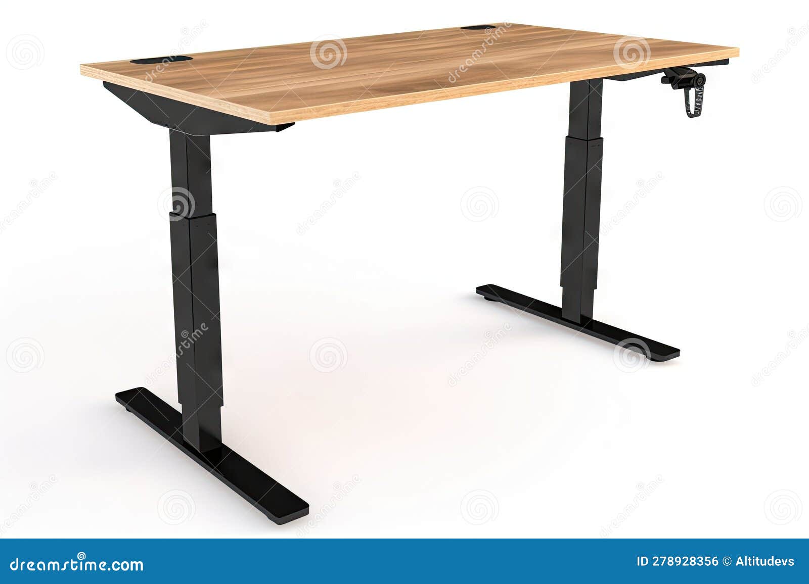 Ergonomic Office Desk with Adjustable Height, Width, and Angle Stock ...