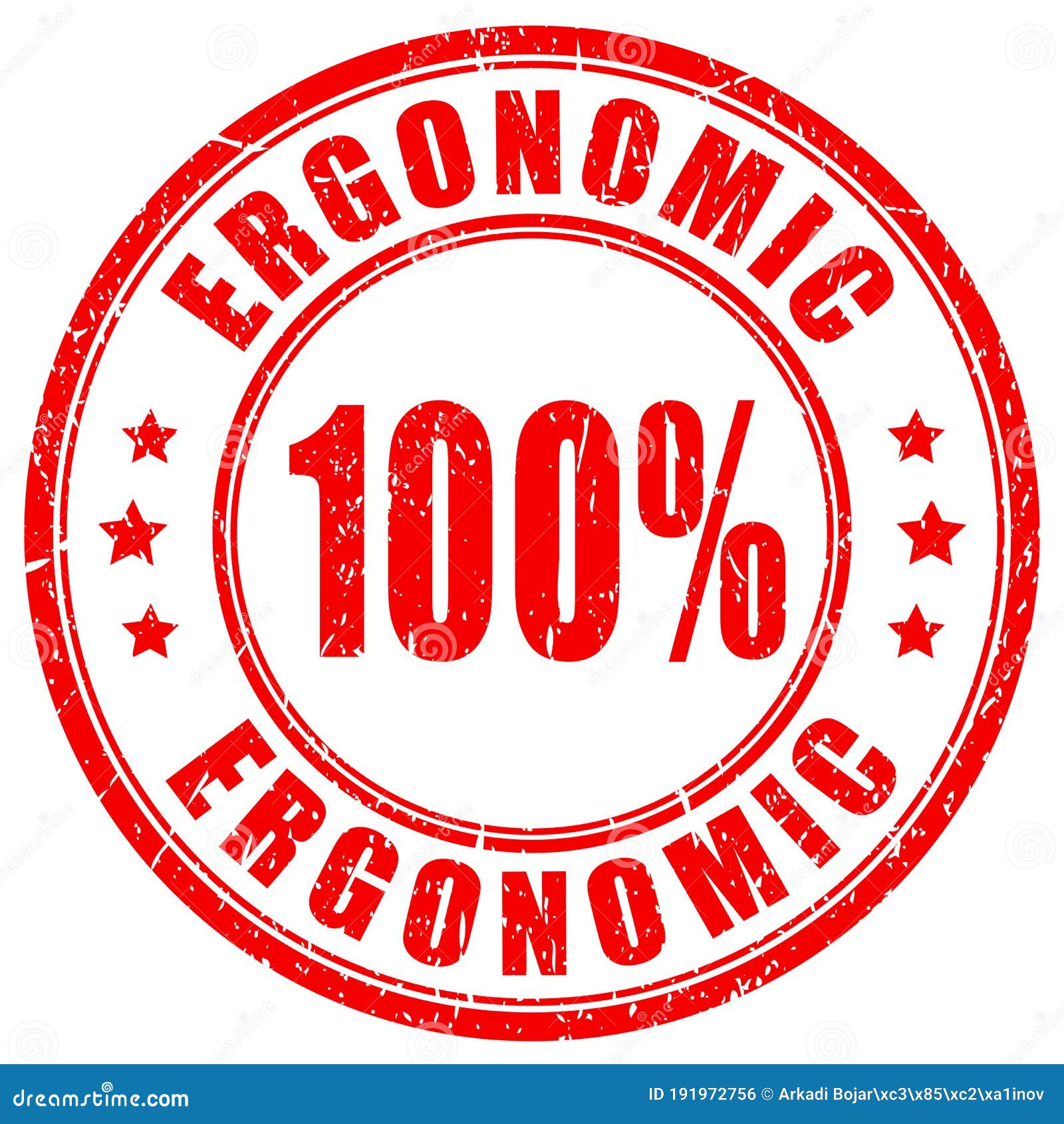 Ergonomic vector stamp stock vector. Illustration of isolated - 191972756