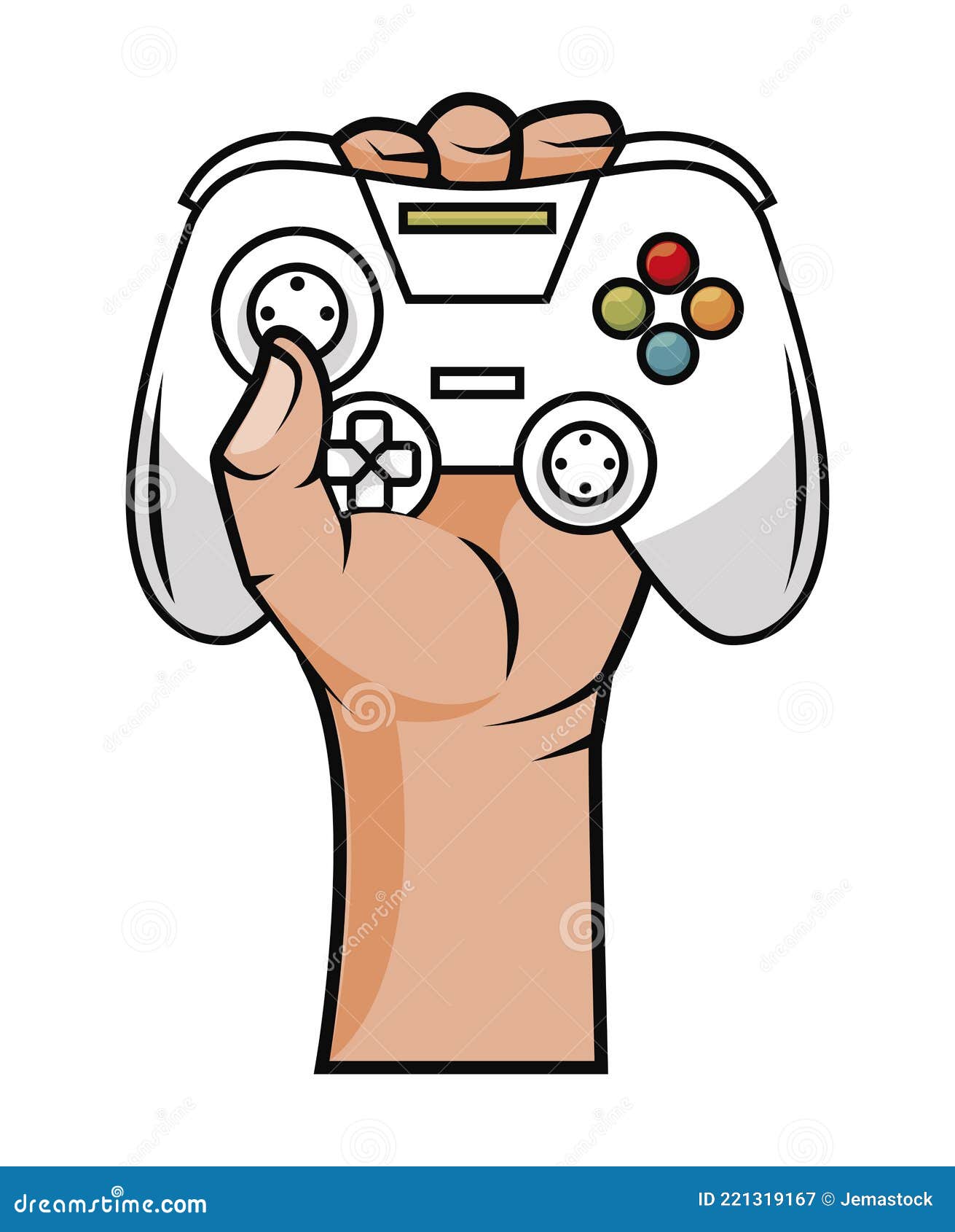 Ergonomic Video Game Control Stock Vector - Illustration of ergonomic ...