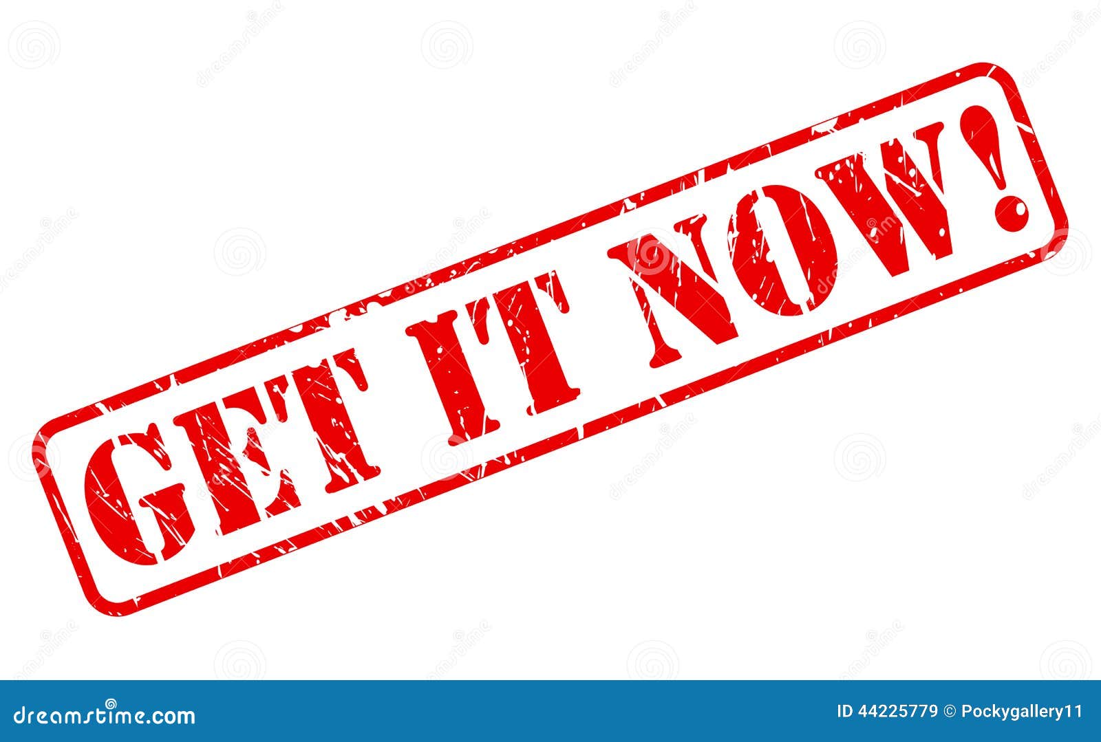 Erhalten Sie Ihm Jetzt Roten Stempeltext Vektor Abbildung ...