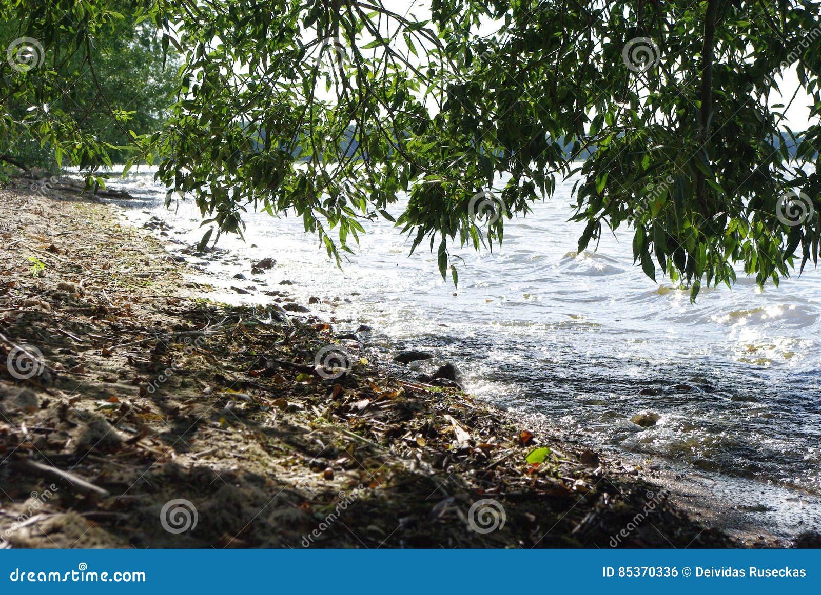 Erholung durch den See stockfoto. Bild von seen, hintergründe - 85370336