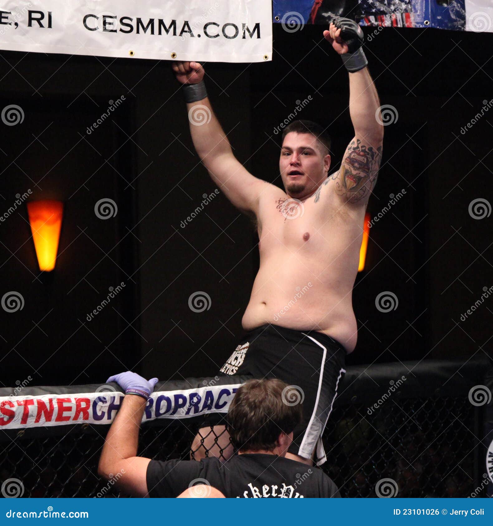 MMA Promoter Jimmy Burchfield, Sr. Poses For A Picture With A Fan ...