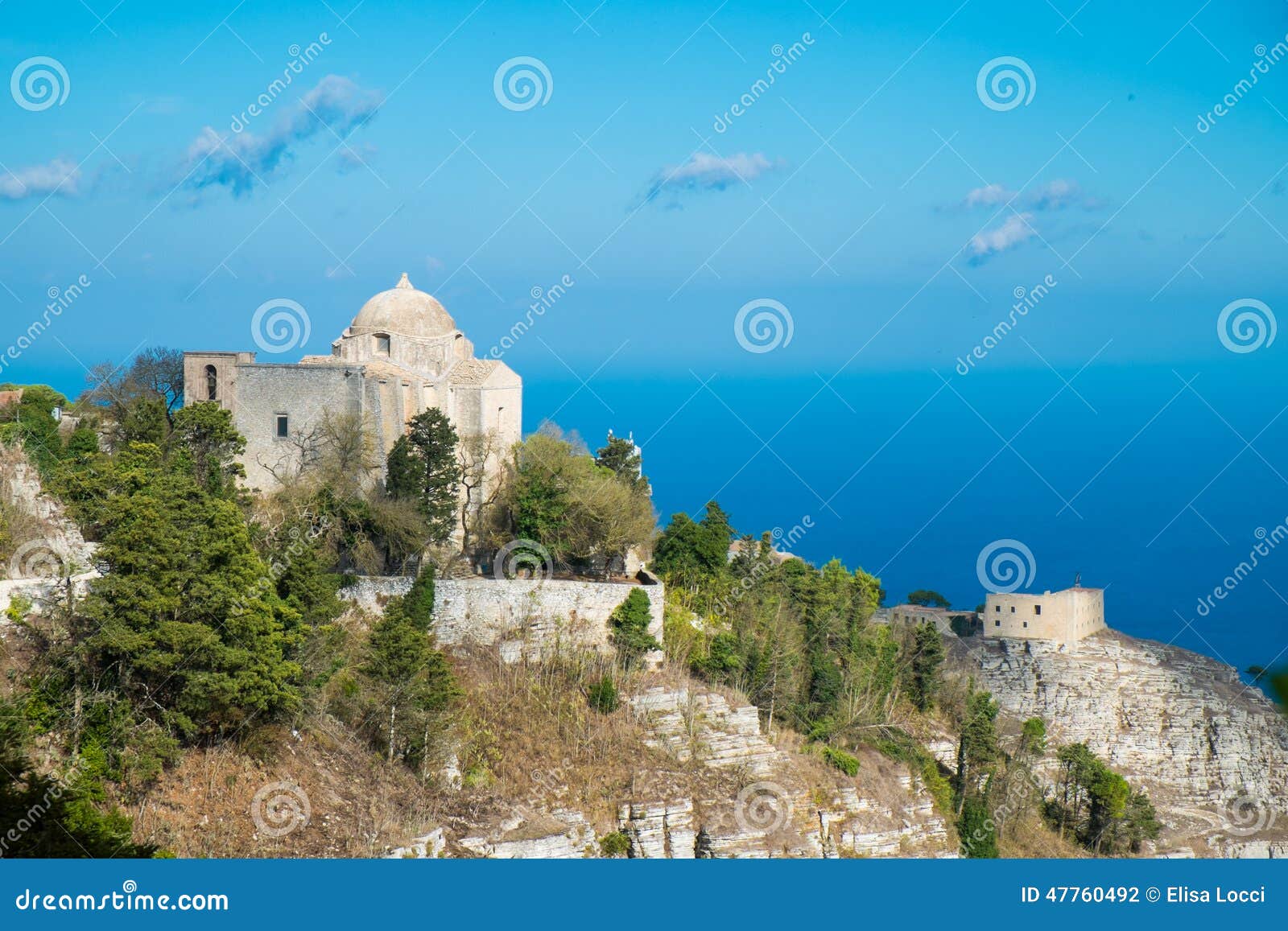 Erice stock photo. Image of history, church, panorama - 47760492