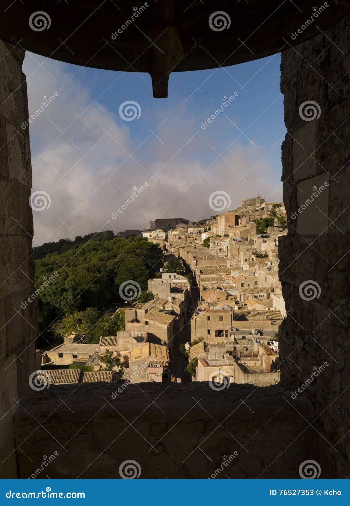 Erice view stock image. Image of italia, detailed, foreshortened - 76527353