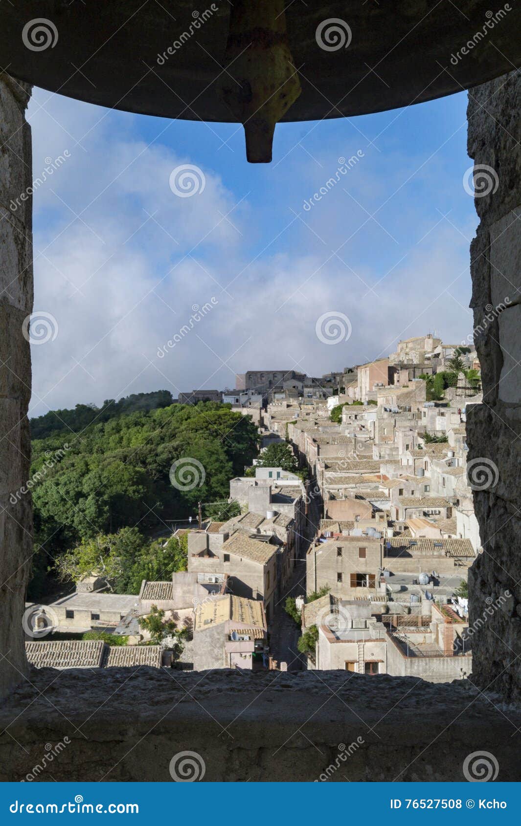 Erice view stock photo. Image of italy, alleyway, historical - 76527508