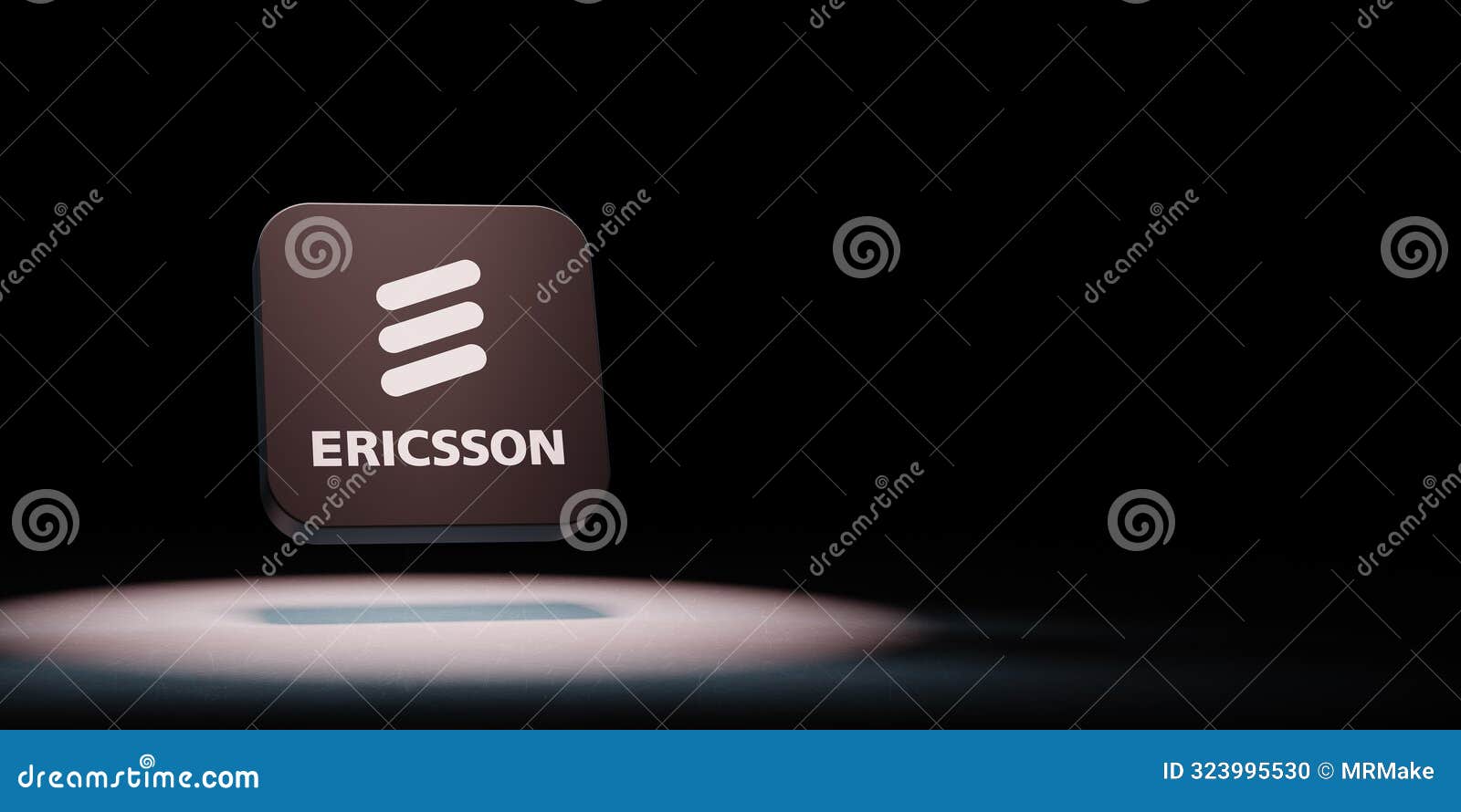 Ericsson App Icon Spotlighted on Black Background Editorial Image ...