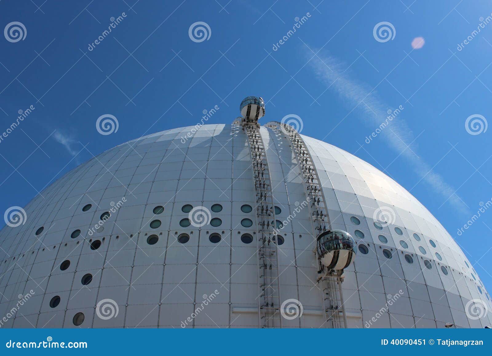 Ericsson Globe foto editorial. Imagen de estocolmo, edificio - 40090451