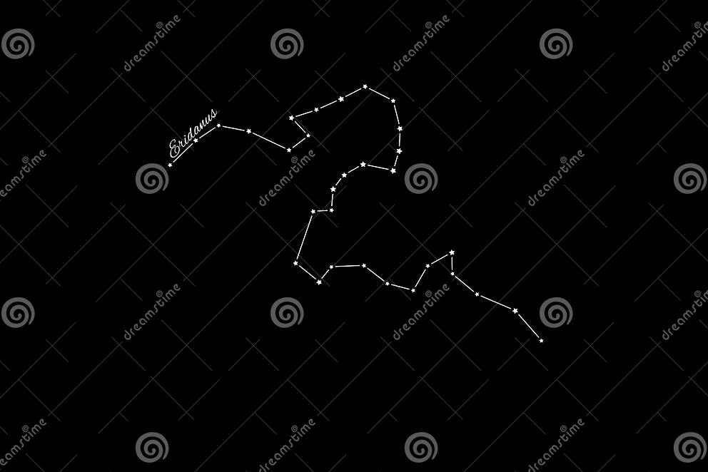 Eridanus Constellation, Cluster of Stars, Celestial River Constellation ...
