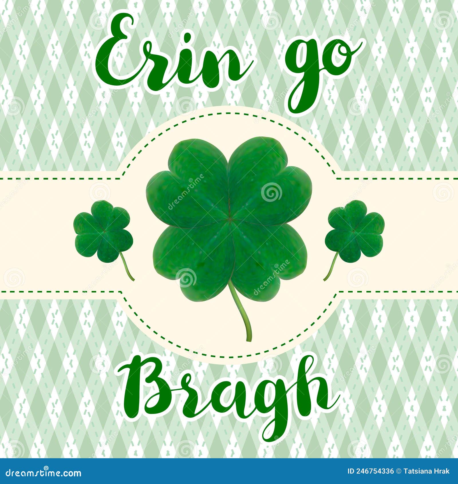 3D Erin Go Bragh Flag, Ireland. Royalty-Free Stock Photo ...