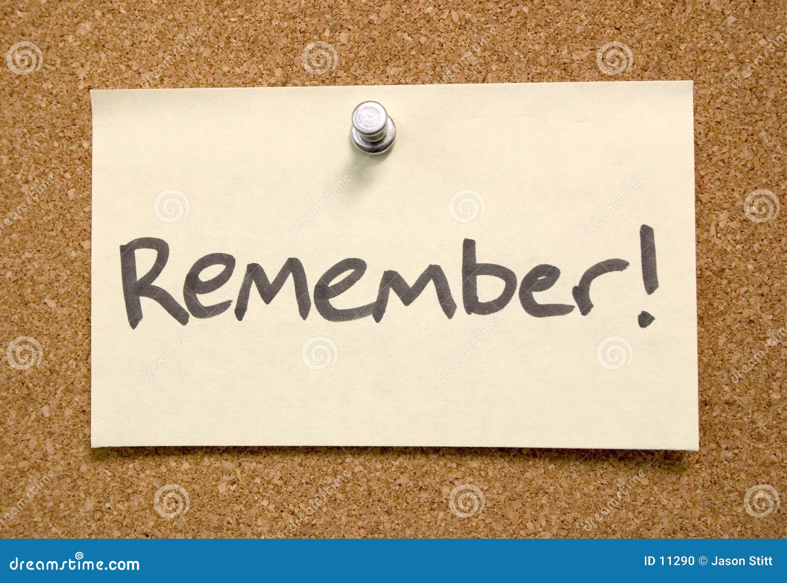 Erinnern Sie Sich an Post-Itanmerkung Stockfoto - Bild von nachricht ...