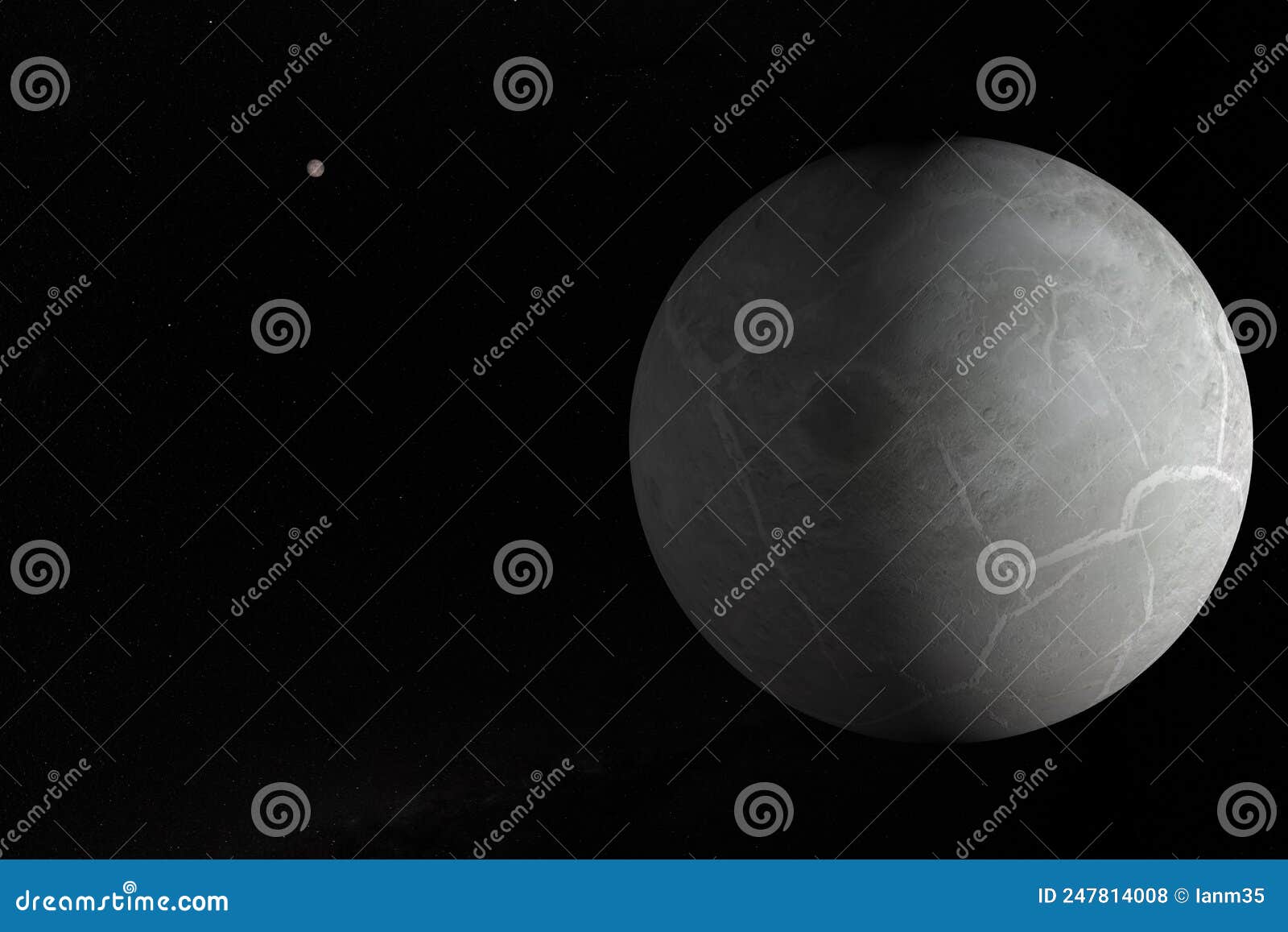 Eris Planet On Blue Background Royalty-Free Stock Image | CartoonDealer ...