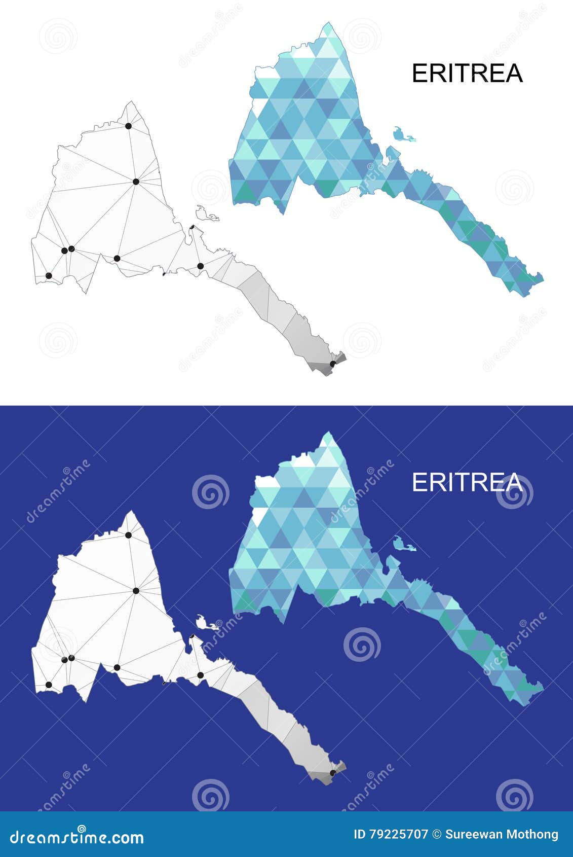 Eritrea Map in Geometric Polygonal Style. Abstract Gems Triangle. Stock ... Eritrea Map in Geometric Polygonal Style. Abstract Gems Triangle. Stock ...