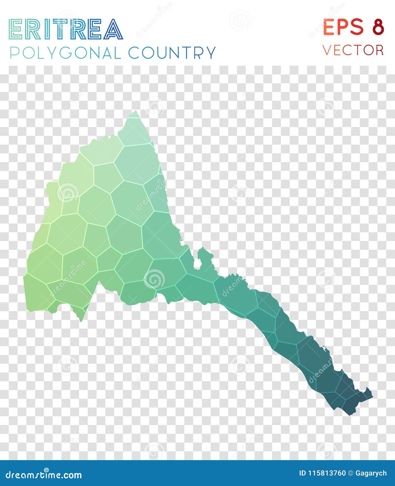 Eritrea Polygonal Map, Mosaic Style Country. Stock Vector ... Eritrea Polygonal Map, Mosaic Style Country. Stock Vector ...