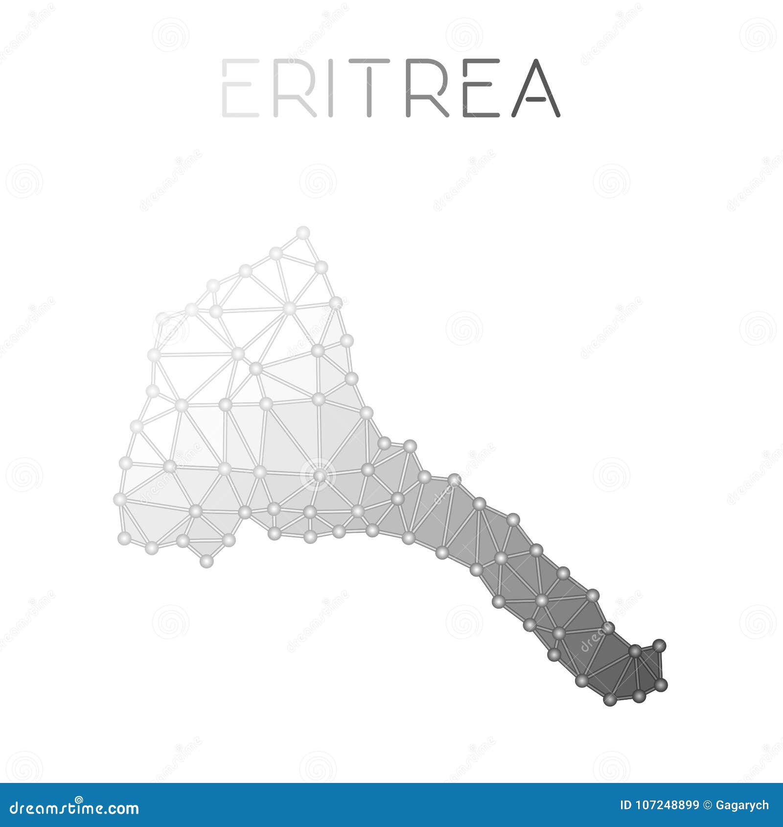 Eritrea Polygonal Vector Map. Stock Vector - Illustration of africa ... Eritrea Polygonal Vector Map. Stock Vector - Illustration of africa ...