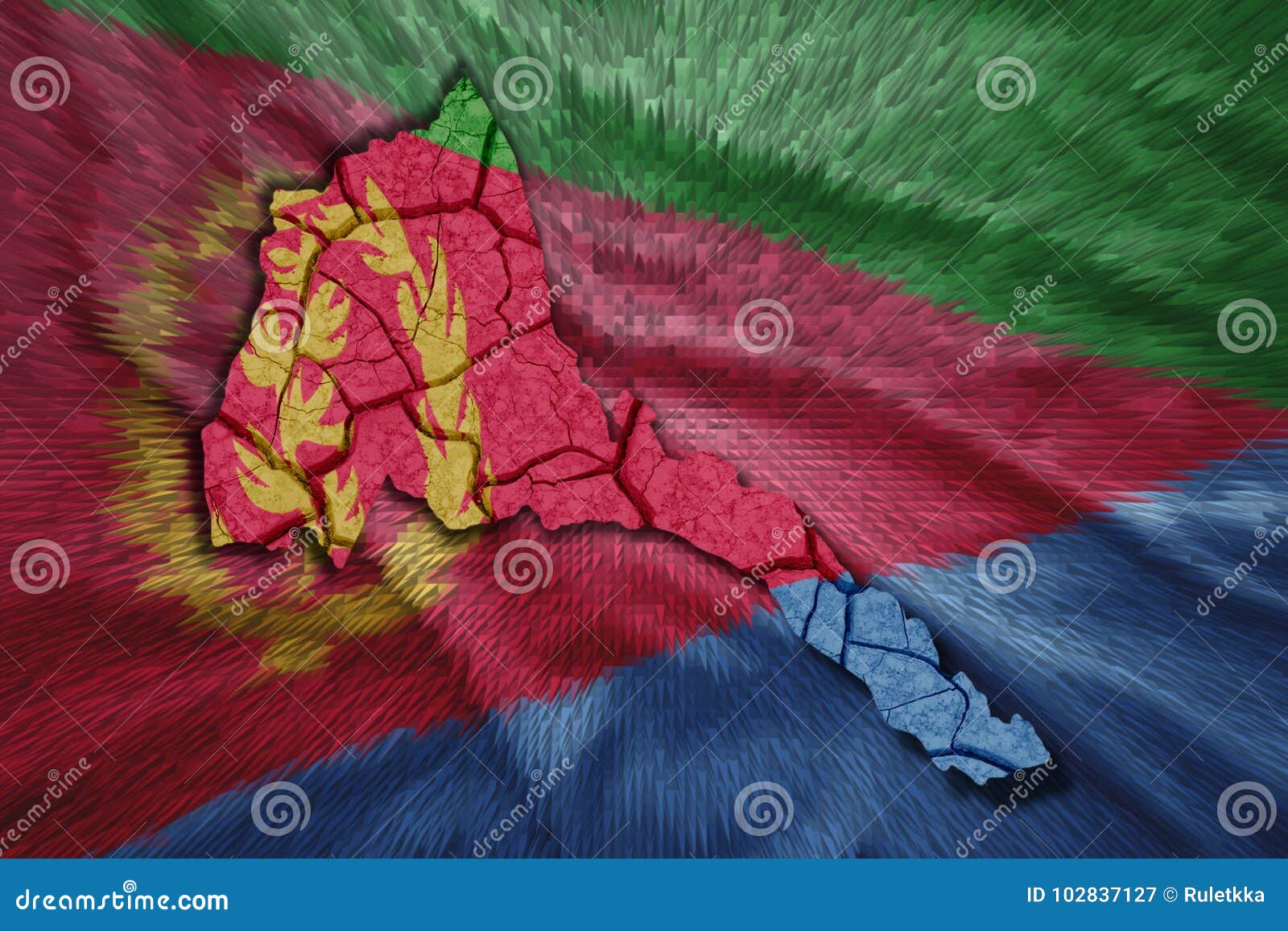 Eritrean Map stock illustration. Illustration of circuit - 102837127