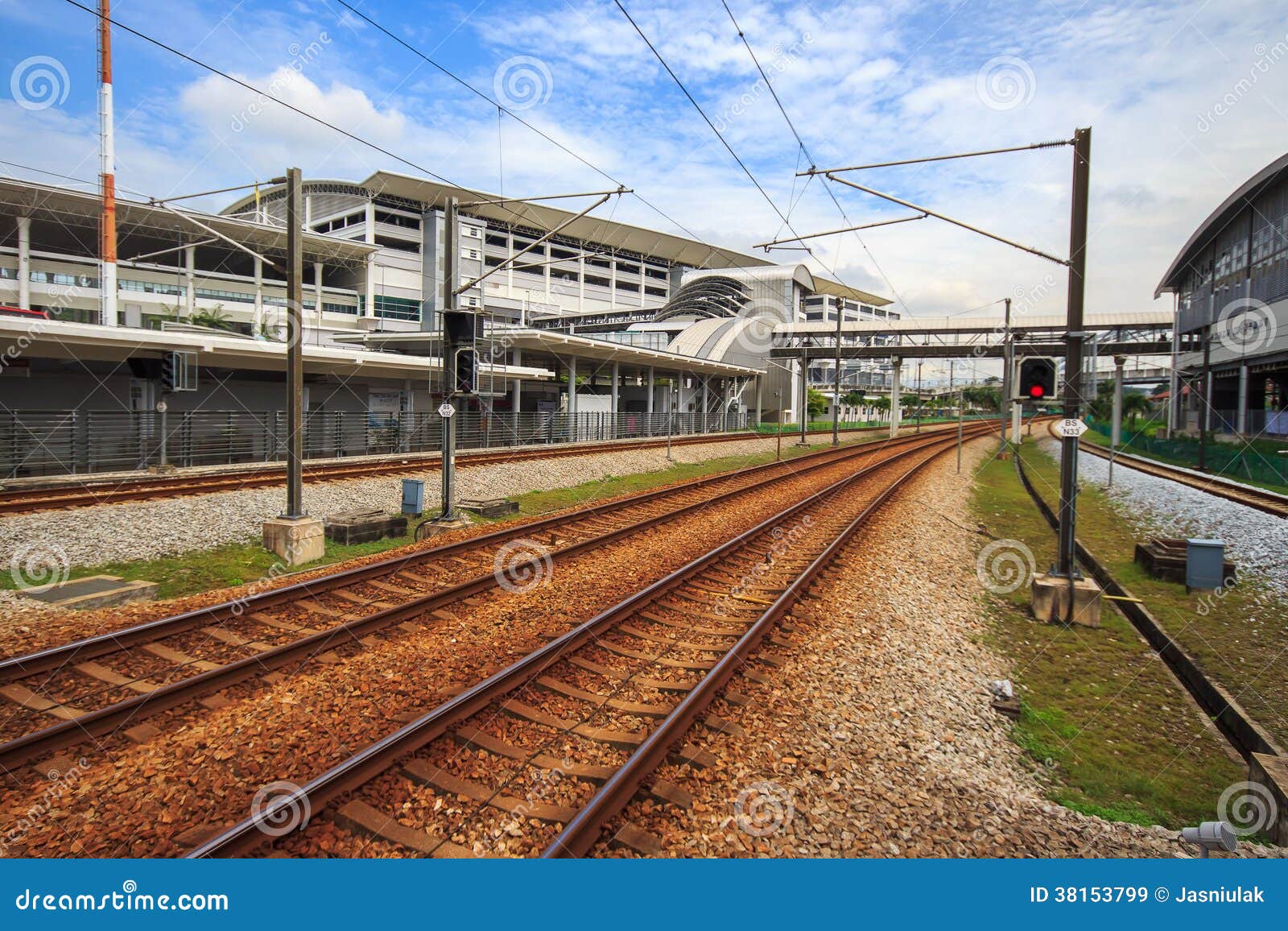 ERL railway in Malaysia stock image. Image of infrastructure - 38153799