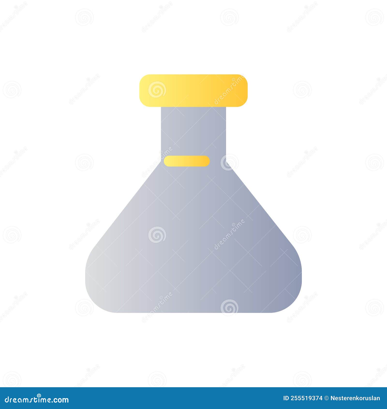 Erlenmeyer Flask Flat Gradient Two-color Ui Icon Stock Vector ...
