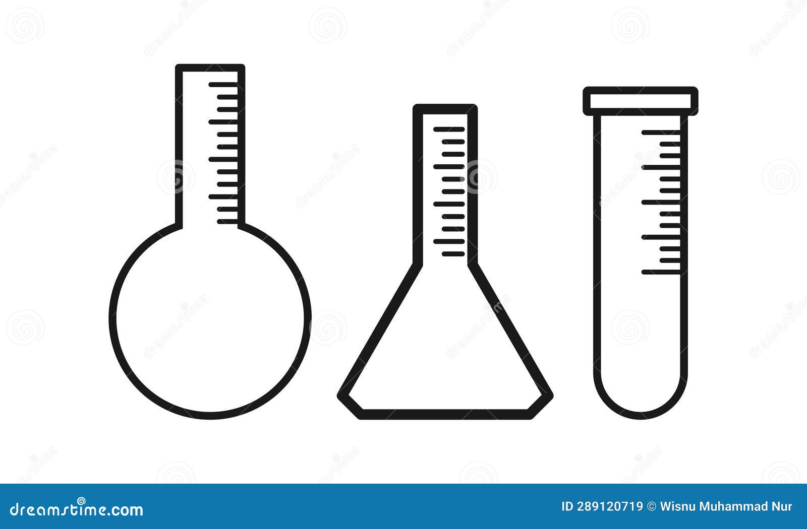 Erlenmeyer Flask Laboratory Set Illustration Design Vector Stock Vector ...
