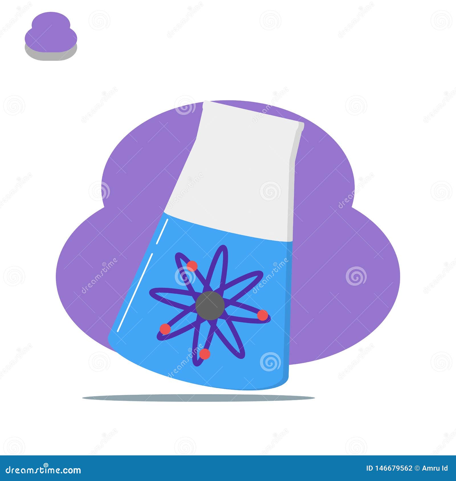 Chemistry Illustration Of Chloroform Blue Royalty-Free Cartoon ...