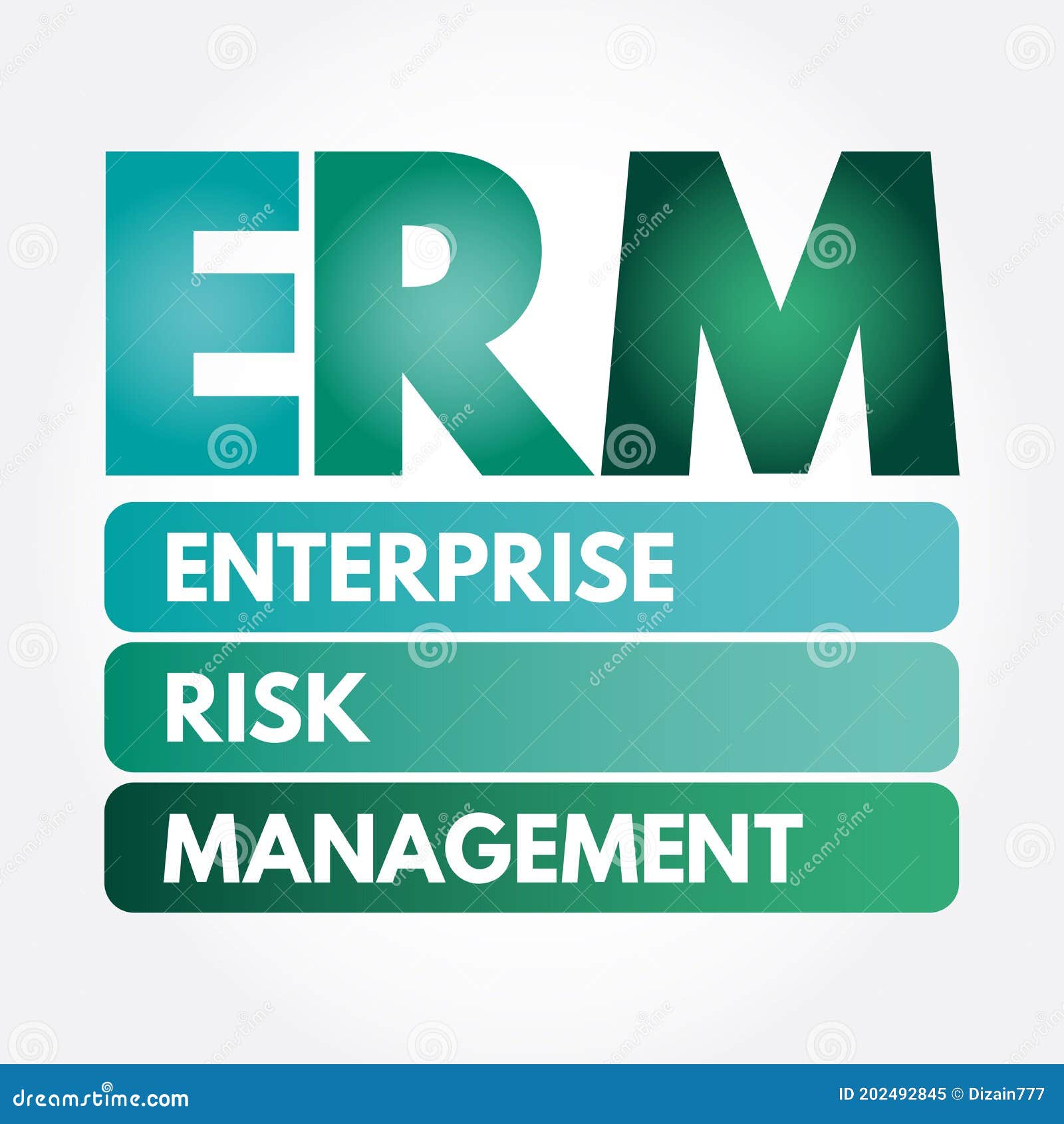 ERM - Enterprise Risk Management Acronym Stock Illustration ...