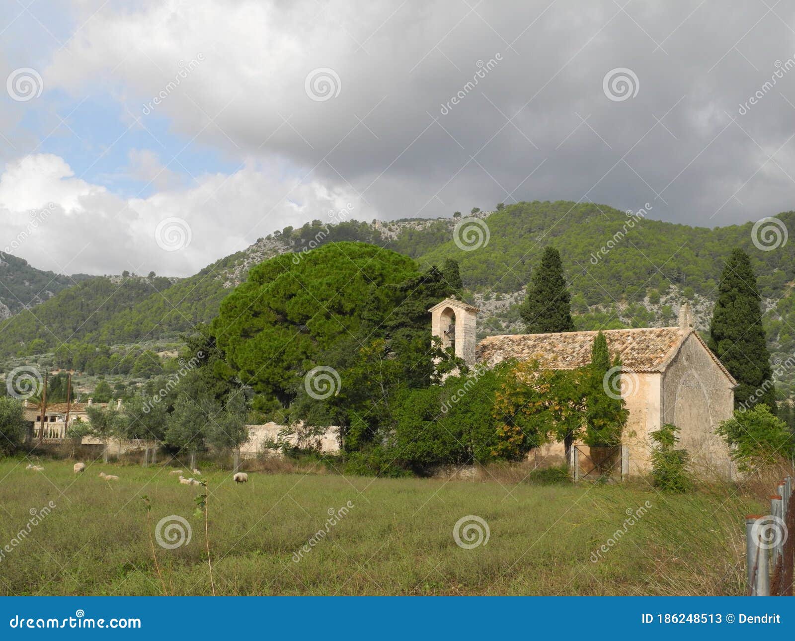 Ermita De St. Miguel, a Monastery at Majorca Stock Image - Image of ...