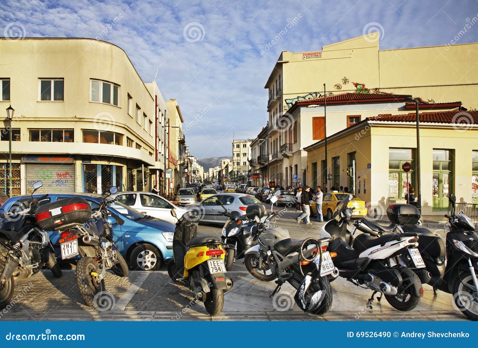 Ermou Street in Athens. Greece Editorial Image - Image of building ...